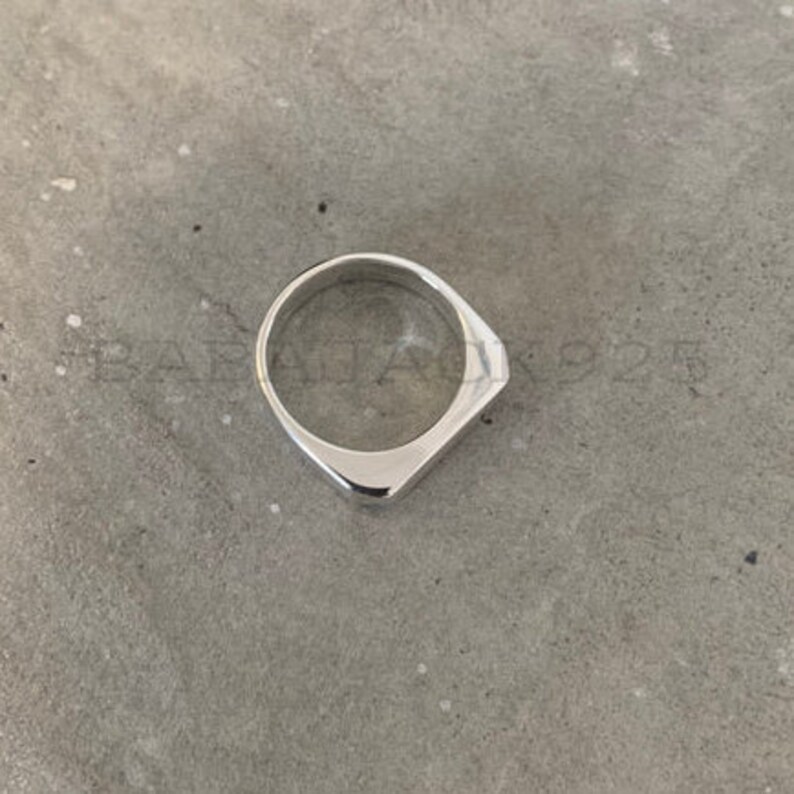Solid Silver Ring Wedding Bands Ring Square Ring Cube Ring - Etsy