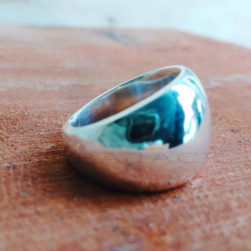 Chunky Silver Ring - Etsy