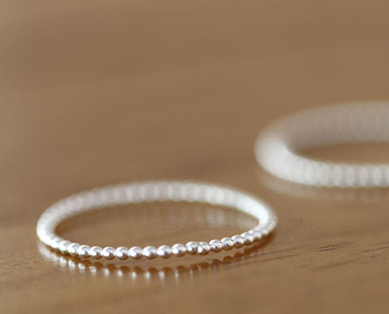 Silver Stackable Rings Set of 3 Simple Sterling Silver Ring - Etsy