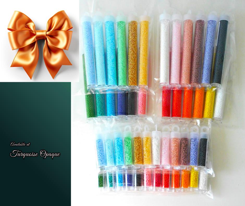 Complete Beading Kit, 24 Colors and Textures, With Tutorial, Miyuki 11/ ...