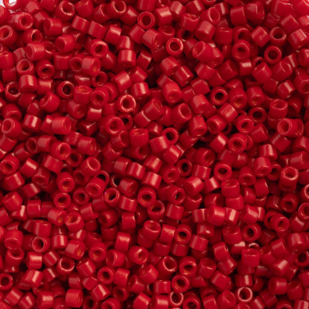 Delica, Red Candy Apple, Miyuki 11/0, DB 0791, Vials Apprx. 22 G or 5 ...