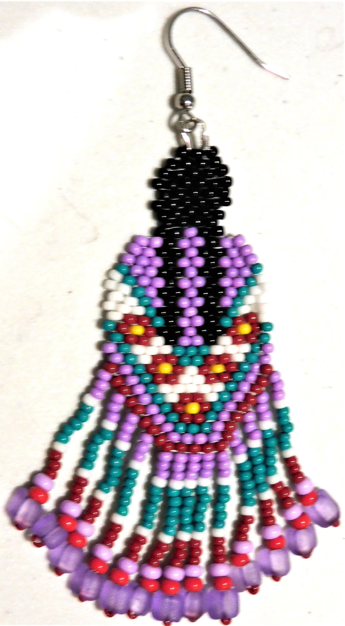 Pattern of Beaded Earrings, Woman, Instant Download, for Miyuki Seed ...