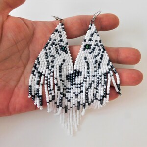 Pattern of Wolf Beaded Earrings, Easy Pattern, Project for a Week End ...