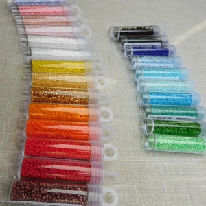 Complete Beading Kit, 24 Colors and Textures, With Tutorial, Miyuki 11/ ...