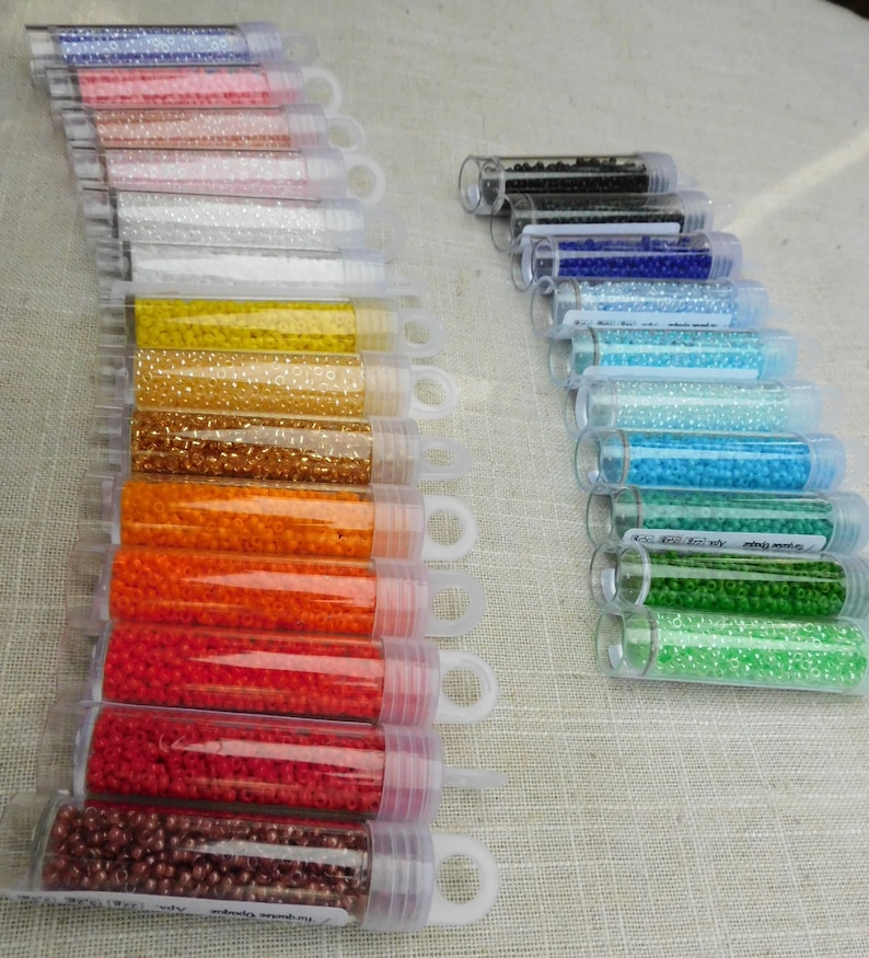Complete Beading Kit, 24 Colors and Textures, With Tutorial, Miyuki 11/ ...