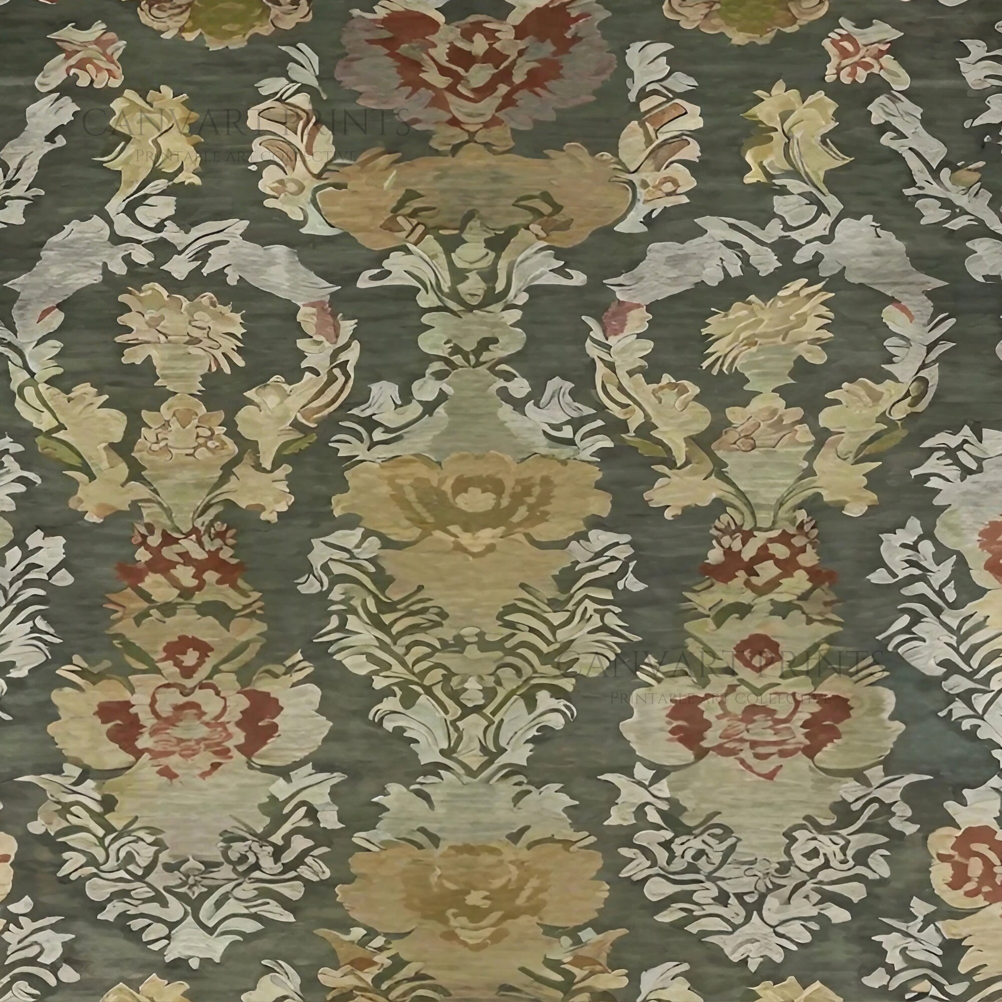 Printable Vintage Gallery Wall Art SET Antique Prints Warm - Etsy