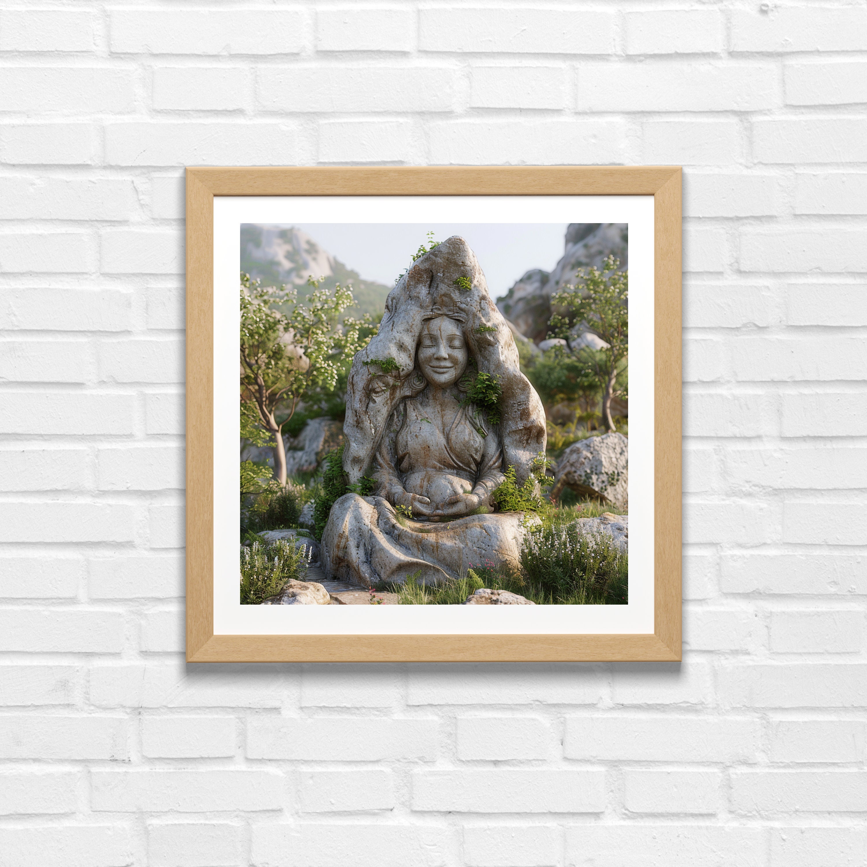 Stone Woman Wall Art, Printable Wall Decor, Stone Woman Digital Art ...