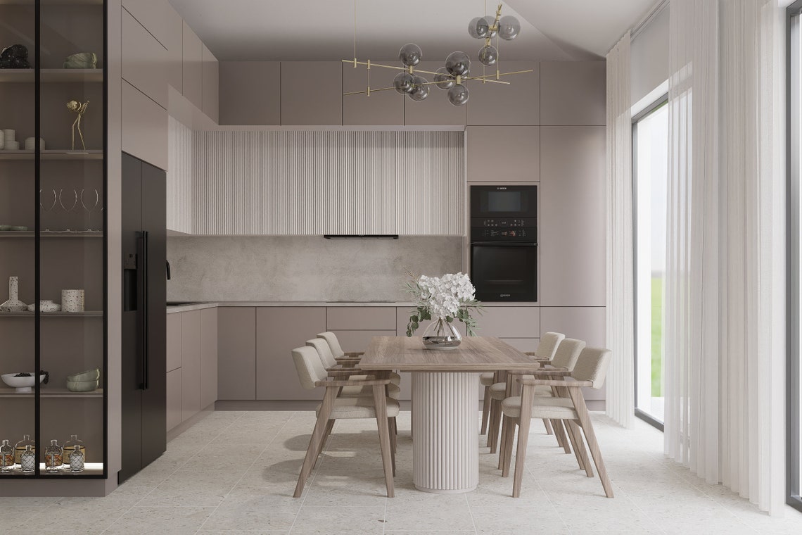 Kitchen Interior Design, Custom 3D Rendering, Online Home Design ...