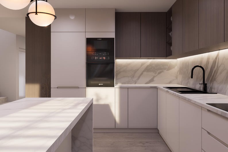 Kitchen Interior Design, Custom 3D Rendering, Online Home Design ...