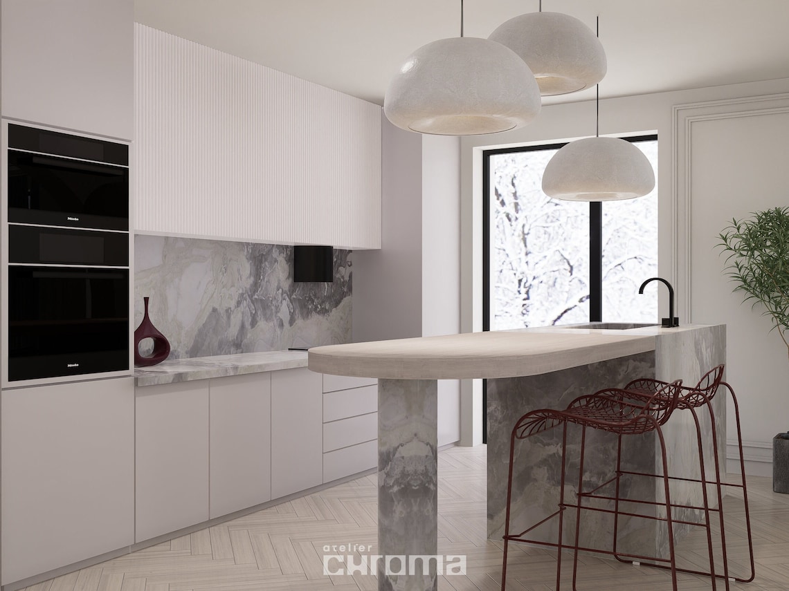 Kitchen Interior Design, Custom 3D Rendering, Online Home Design ...