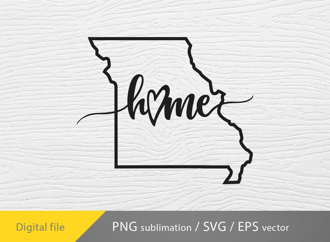 Missouri State SVG, Cut File Cricut, Missouri Silhouette, Missouri PNG ...
