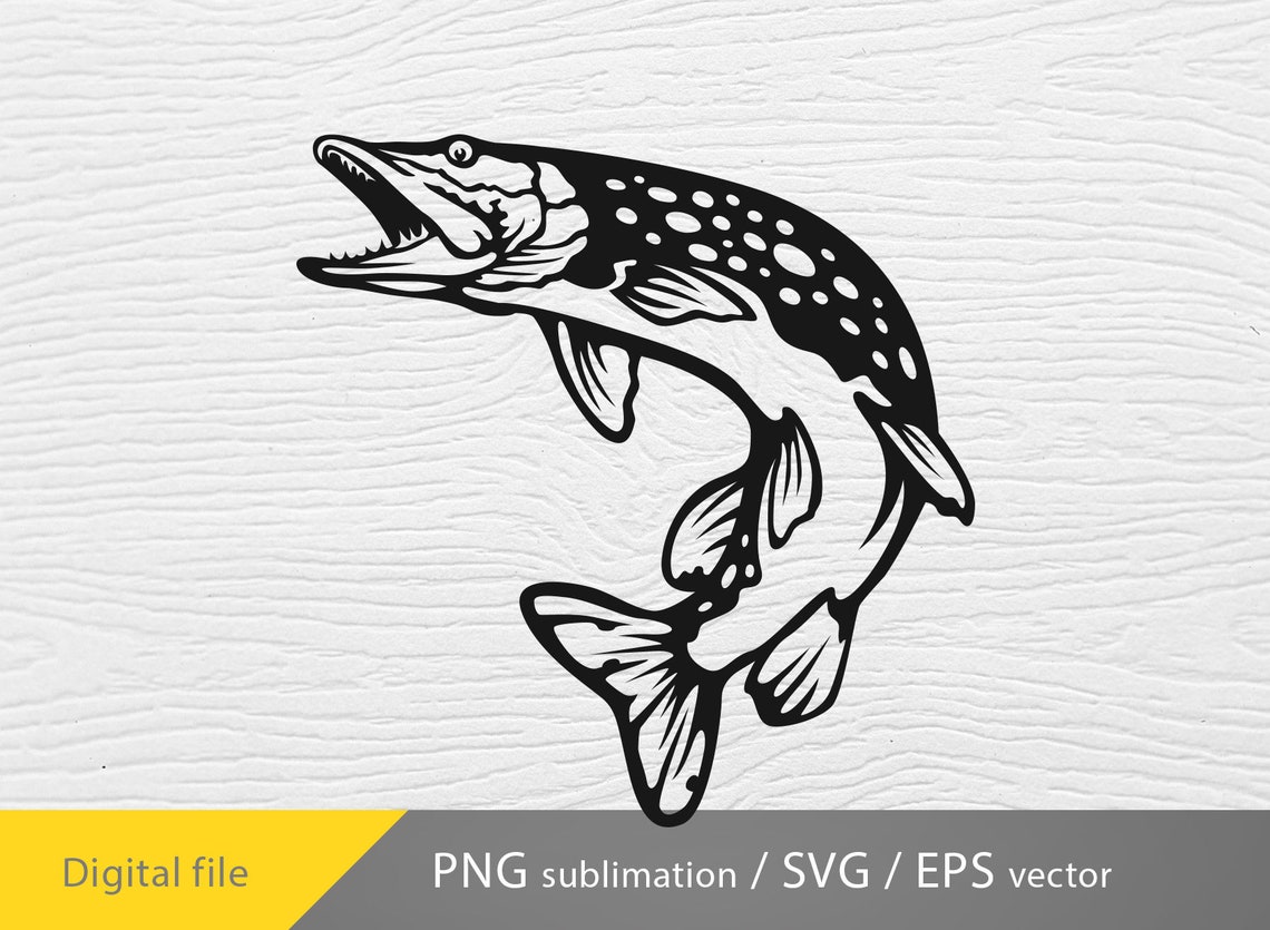 Pike Svg, Pike Fishing Svg, Pike Png, Cricut File - Etsy
