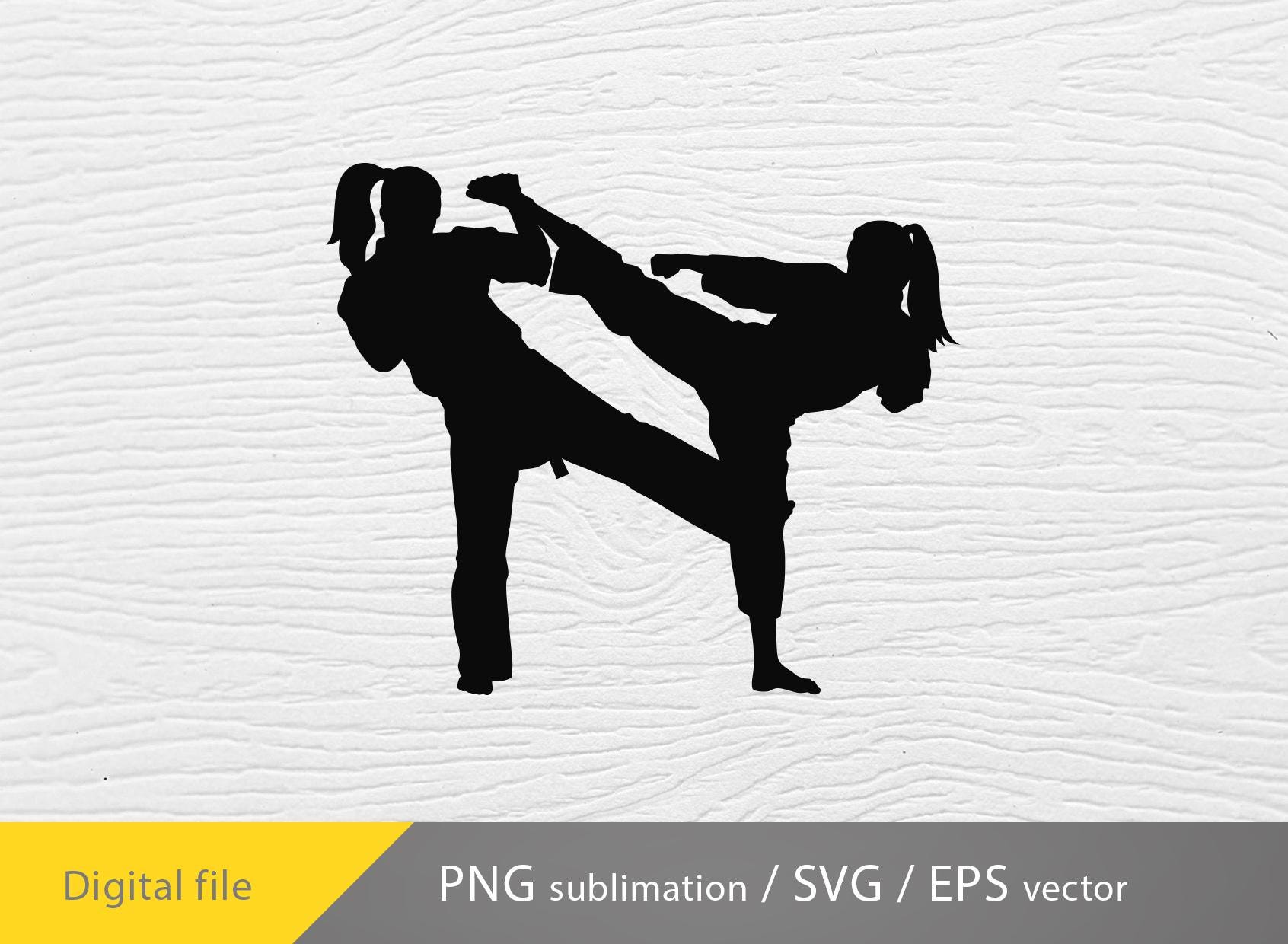 Female Karate Svg, Karate Svg, Judo Svg, Girl Sports Martial Svg ...