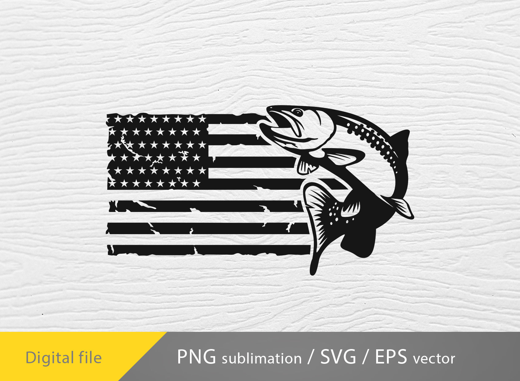 Trout Svg, Trout PNG, Fishing Patriotic Design Svg, Trout Fishing Svg ...