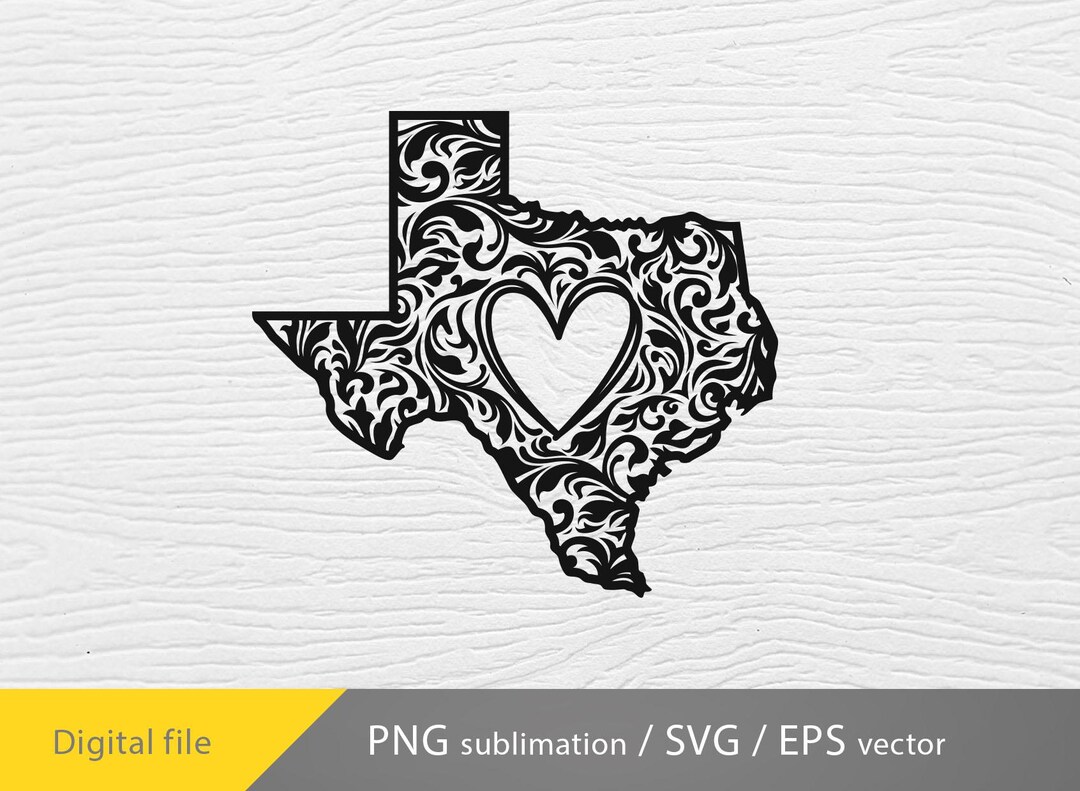 State of Texas Svg, Texas Png Sublimation, Cricut File, Texas Eps ...