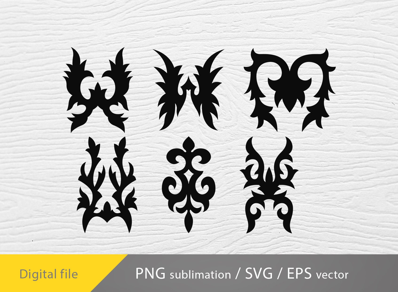 Western Vintage Elements Svg Eps Dxf, Western Stitch Svg, Cricut File ...