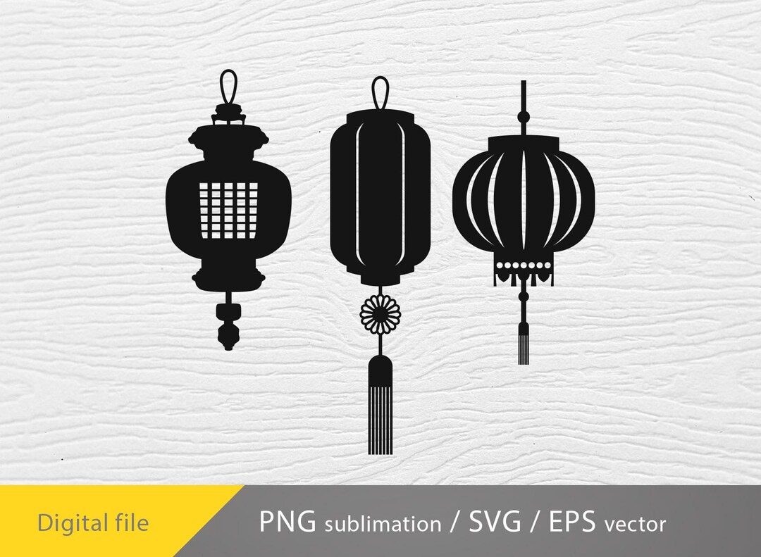 Chinese Lantern Svg Bundle, Lantern Asian Clipart Svg - Etsy