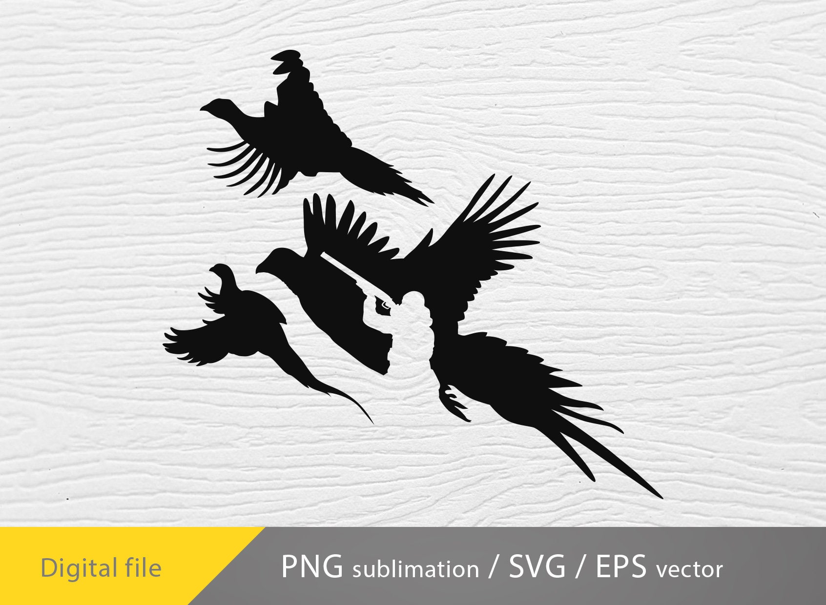 Pheasants Svg, Pheasant Hunting Svg, Pheasant Hunter Png, Cricut File ...