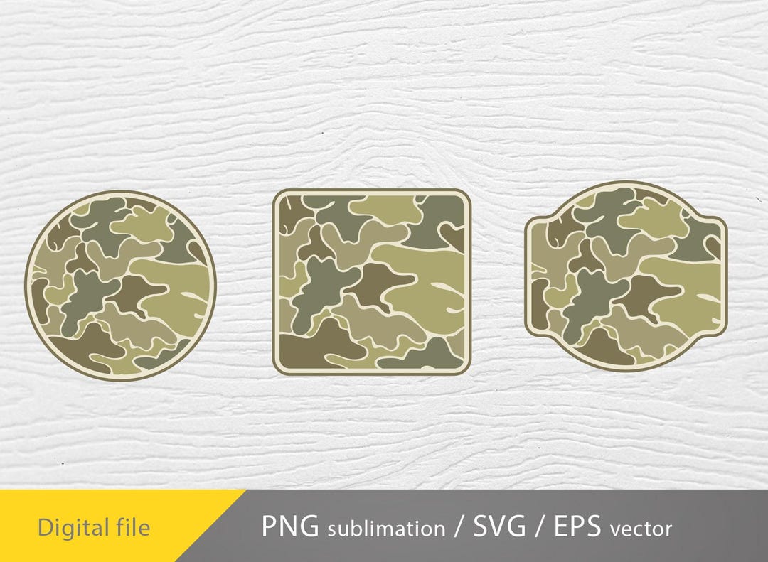 Camo Patches Svg PNG, Camo Sublimation PNG, Hunting Sublimation PNG ...