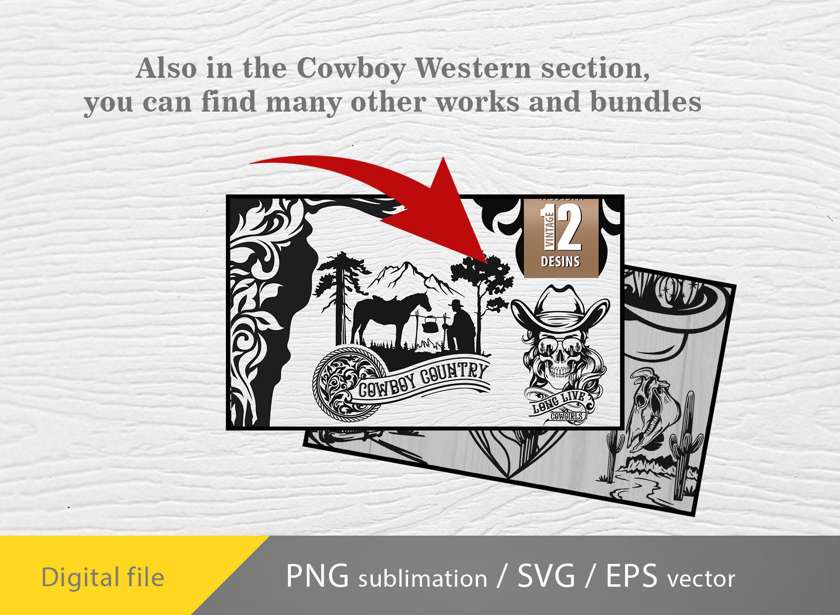 Cowboy Herding Cows Svg, Cattle Svg, Cowboy Life Scene Svg, Farm Life ...