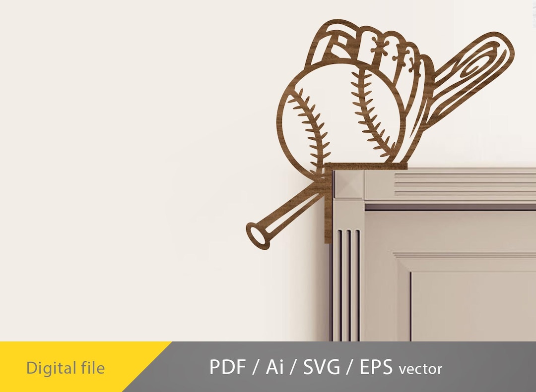 Baseball Catcher Svg, Baseball Life, Baseball Glove Door Corner ...