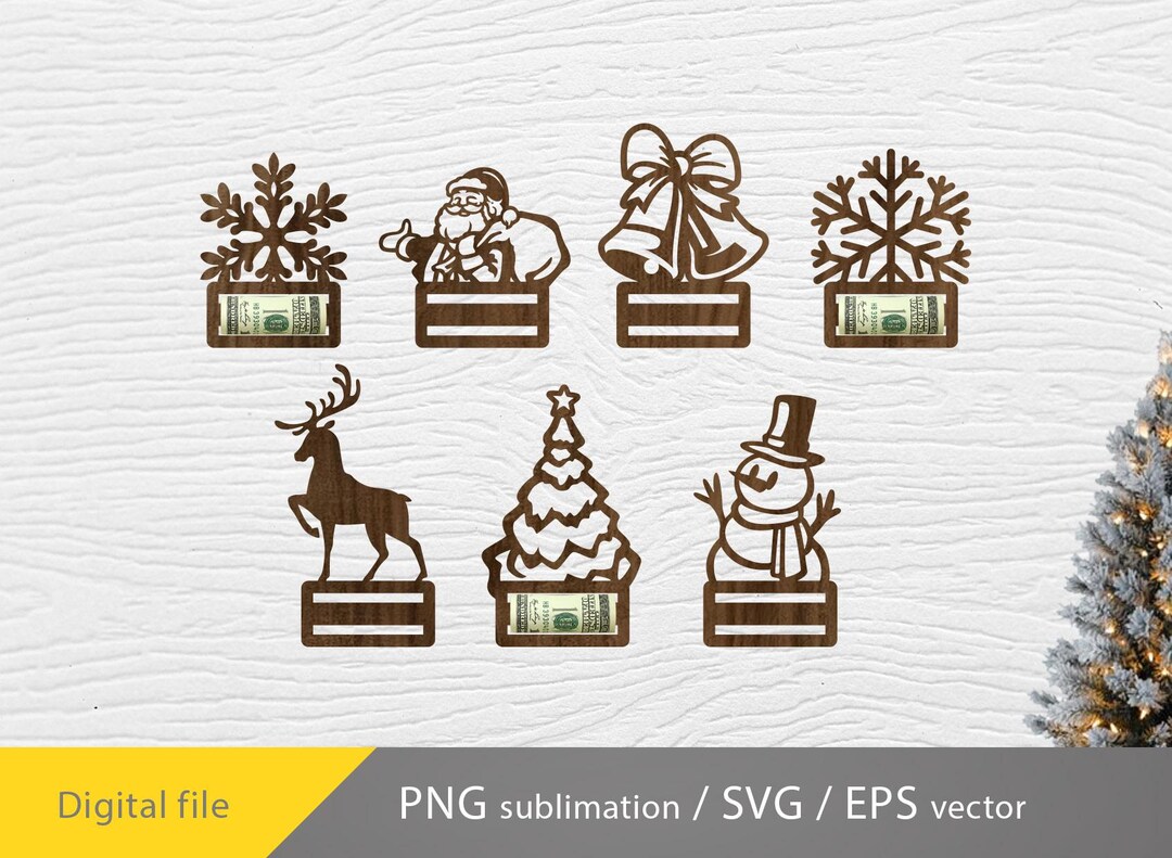 Christmas Money Svg Bundle, Money Sing Christmas Decor, Christmas Money ...