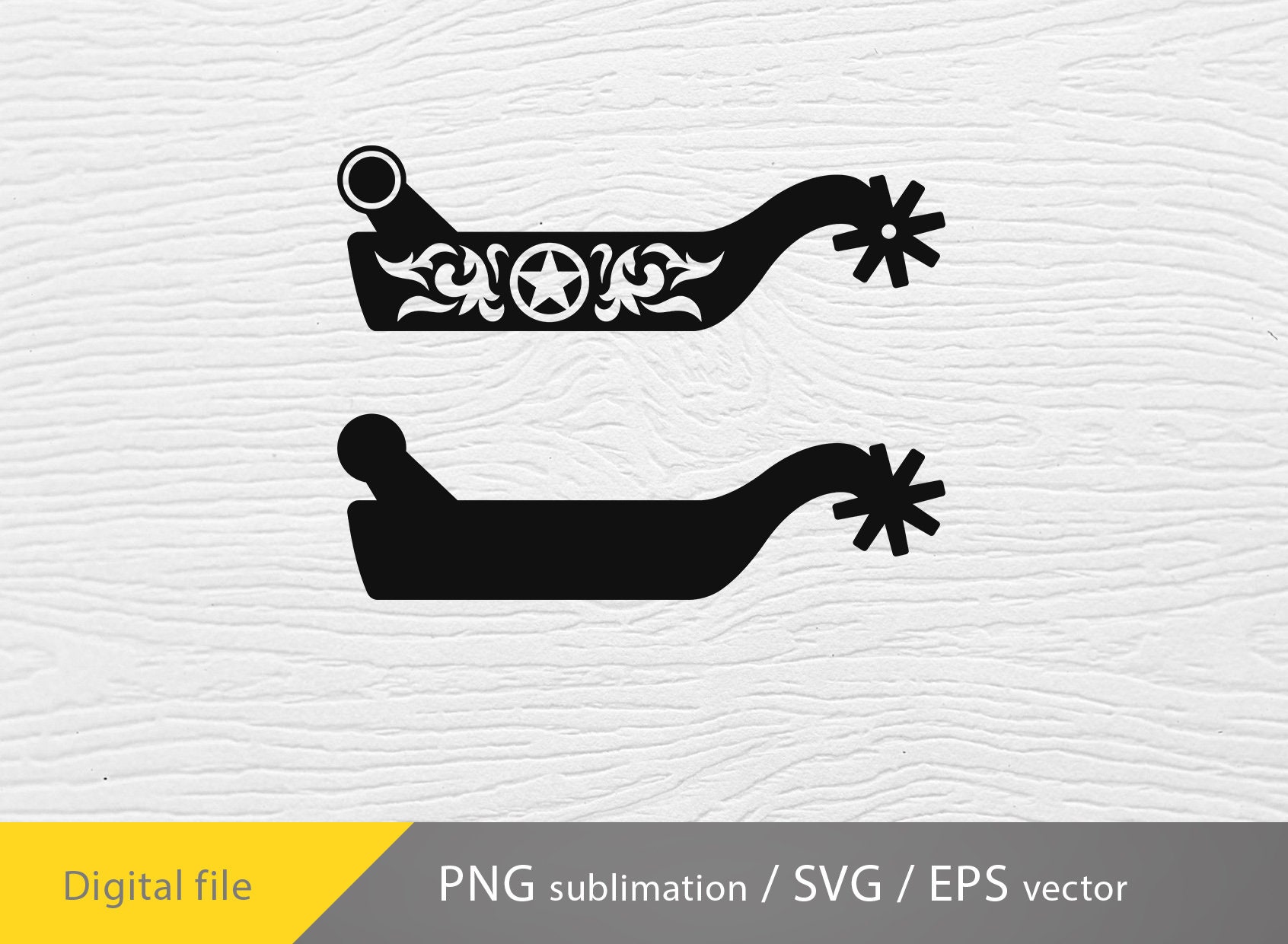 Cowboy Spur Svg, Western Spur Svg Png Sublimation, Cricut File, Horse ...