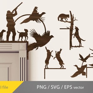 Hunting Door Corner SVG Bundle, Fishing Door Corner SVG, Home Decor ...