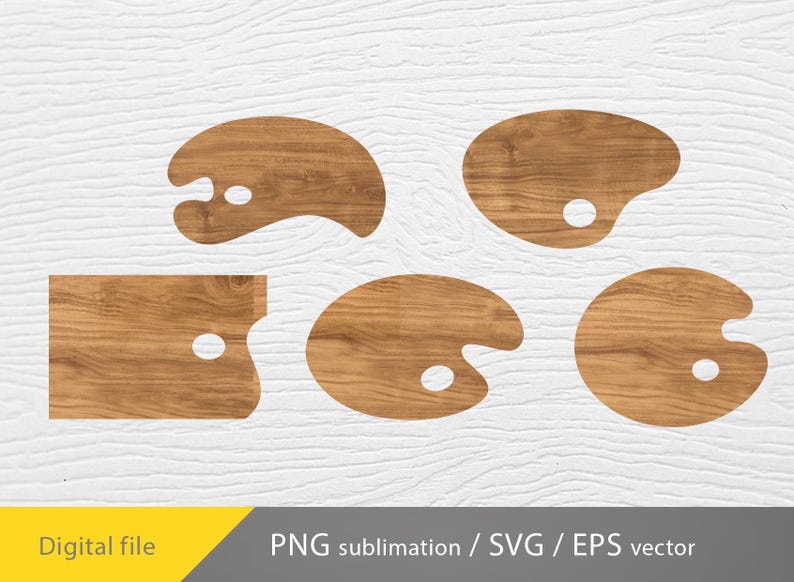 Painting Palette SVG Artist's Palette Cut File, Glowforge Svg, Painting ...