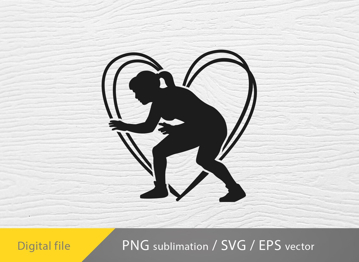 Wrestling Love SVG, Female Wrestling SVG File, Girl Wrestler SVG ...