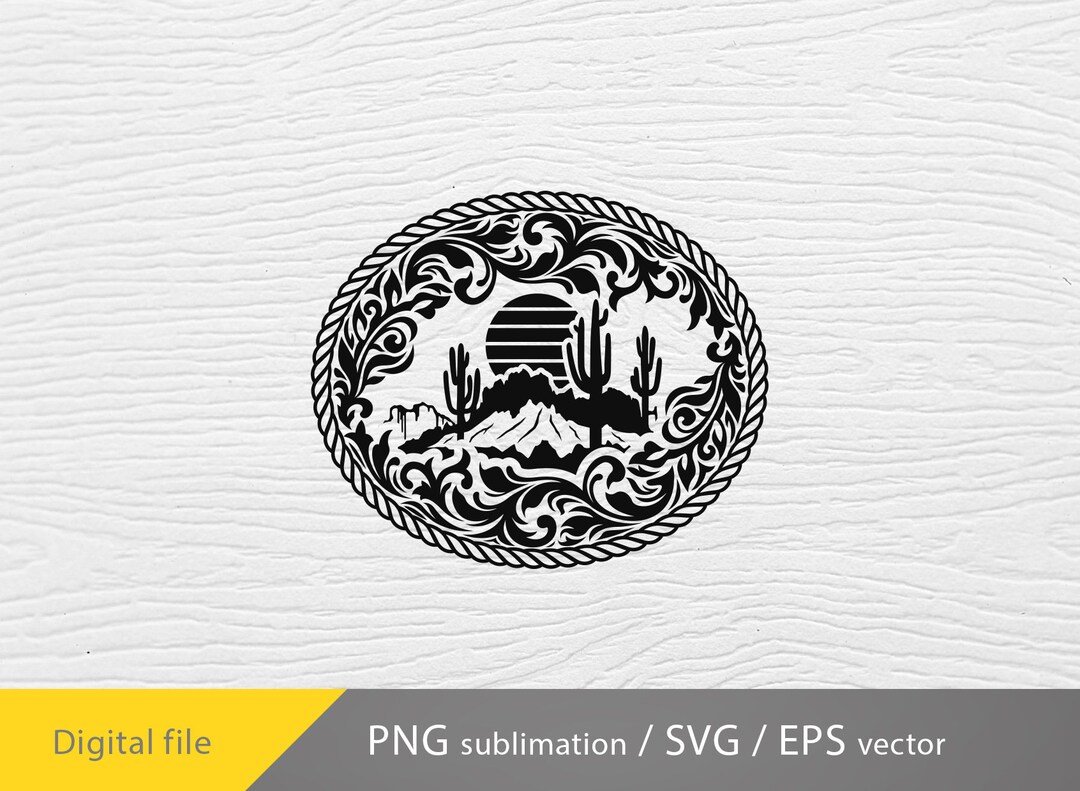 Desert Svg, Vintage Desert Design Png, Western Landscape Svg - Etsy