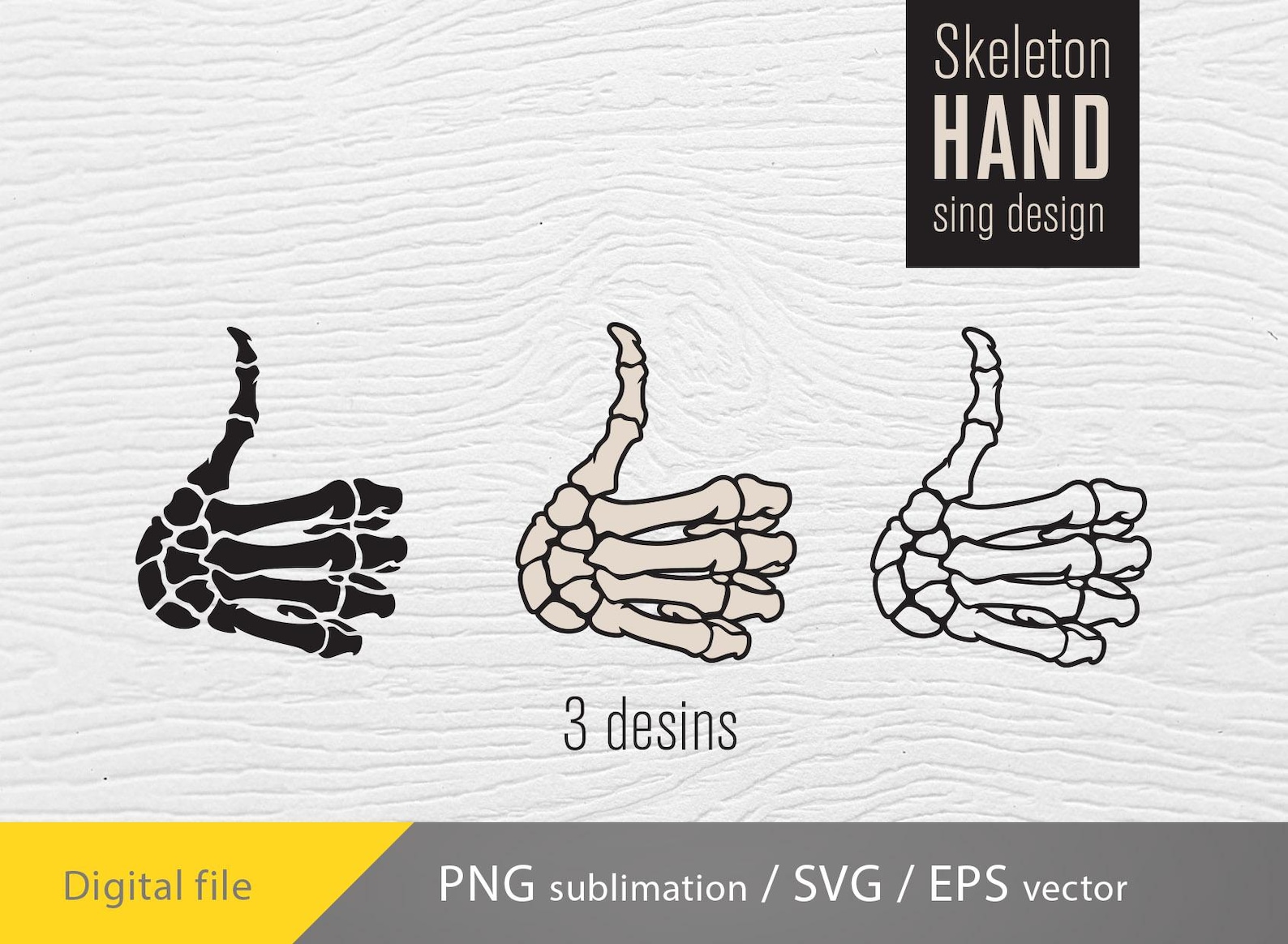 Skeleton Hands Bundle Svg, Skeleton Design Png, Skeleton Hand Sing Svg ...