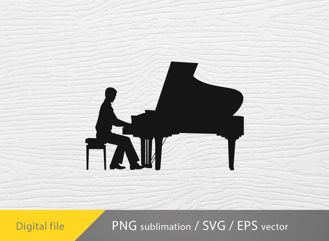 Piano Player Svg, Piano Player Png, Cricut File - Etsy