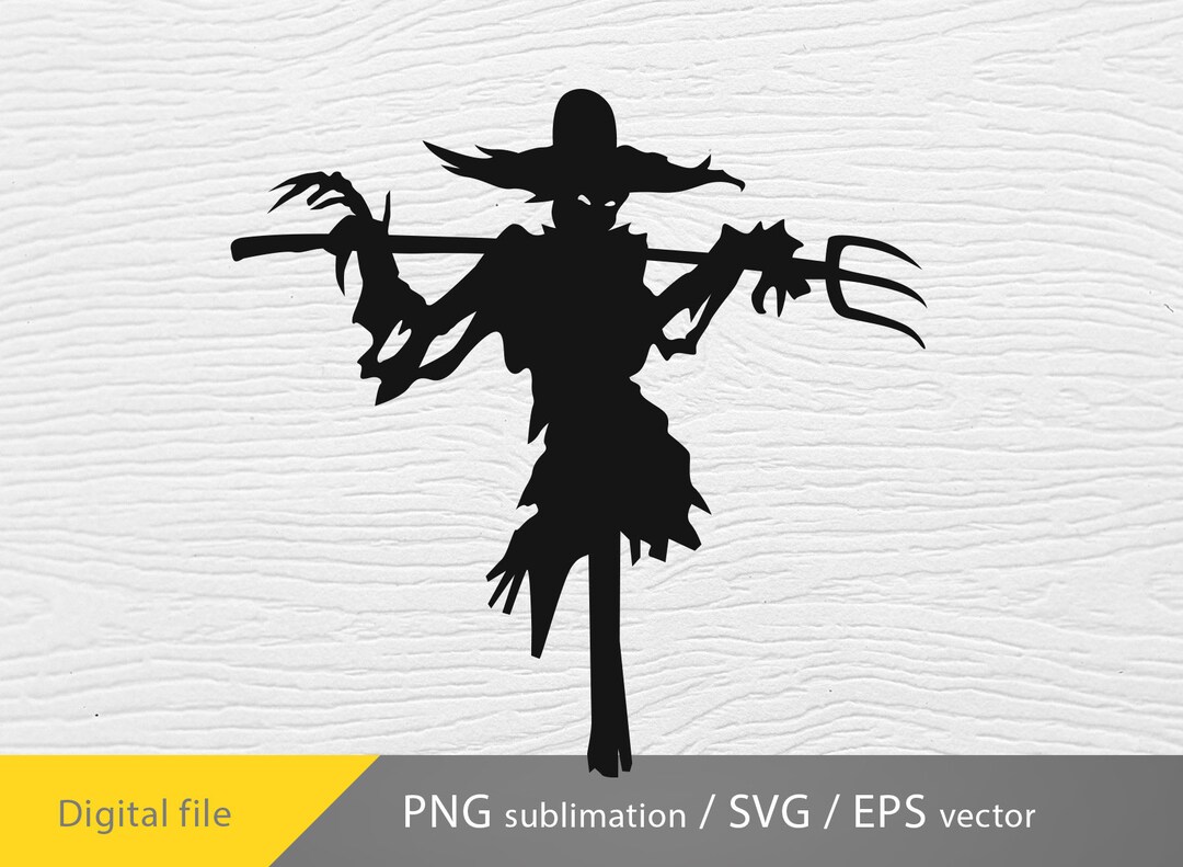 Scarecrow Svg, Gardening Svg, Cricut File, Halloween Scarecrow Svg ...