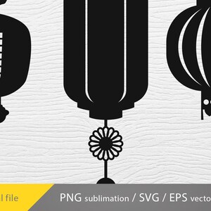 Chinese Lantern Svg Bundle, Lantern Asian Clipart Svg - Etsy