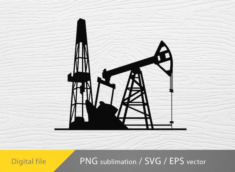 Oil Field Svg, Oil Field Scene, Oil Derrick Svg, Oil Rig Svg, Oil Pump ...