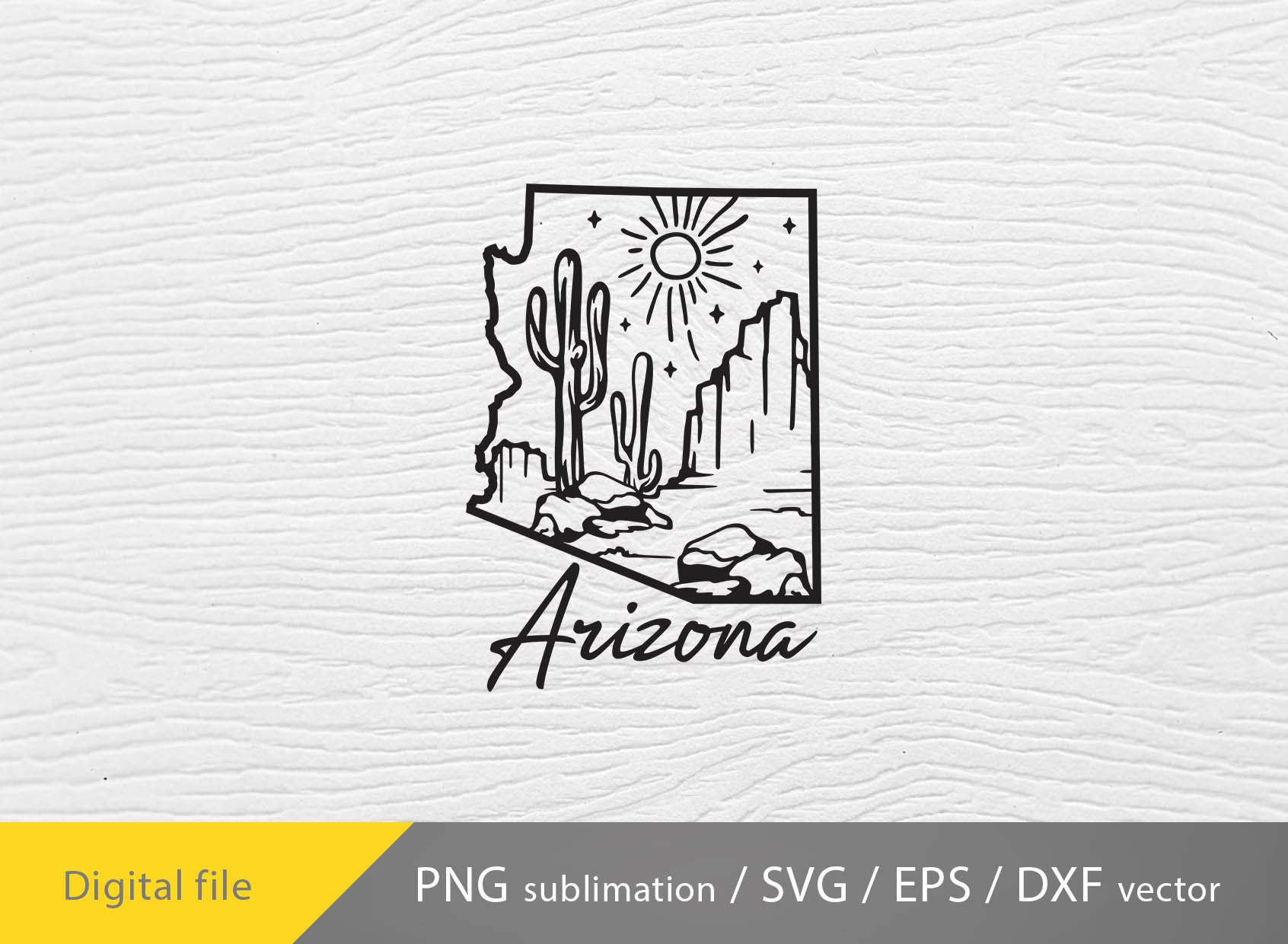 State of Arizona Svg, Arizona Png Sublimation, Cricut File, Arizona Eps ...
