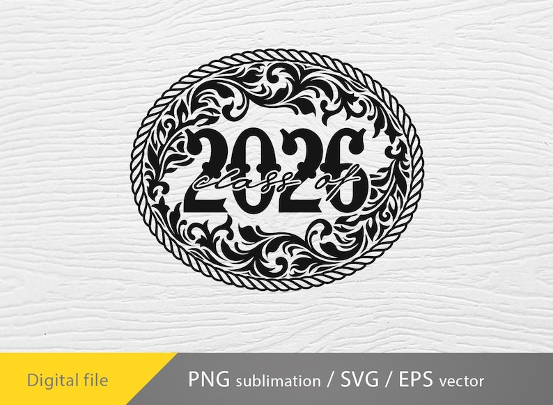 Cowboy Classe del 2026 SVG, Senior 2026 SVG, Maglietta Senior PNG ...