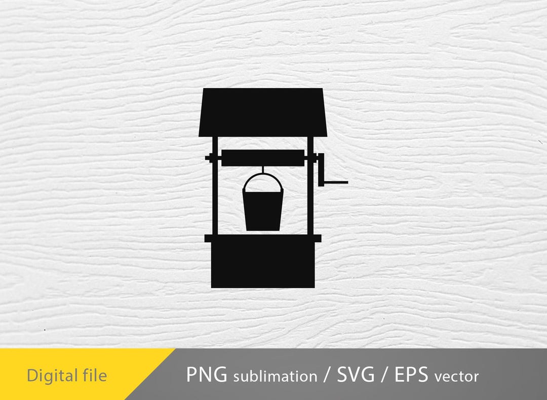 Well SVG, Svg Files for Cricut, Well PNG, Building Svg, Wishing Well ...