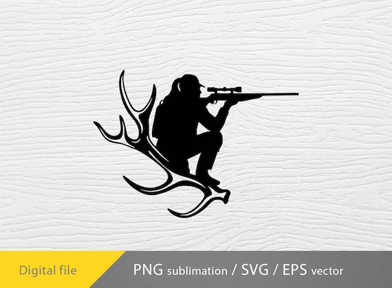 Girls Hunting Clipart