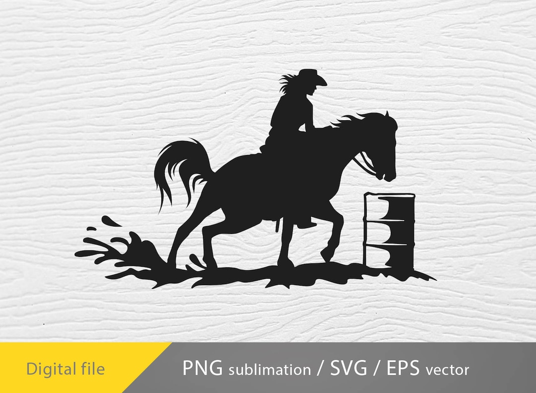 Barrel Racing Svg, Barrel Racing Png, Cricut File, Turn and Burn Svg - Etsy