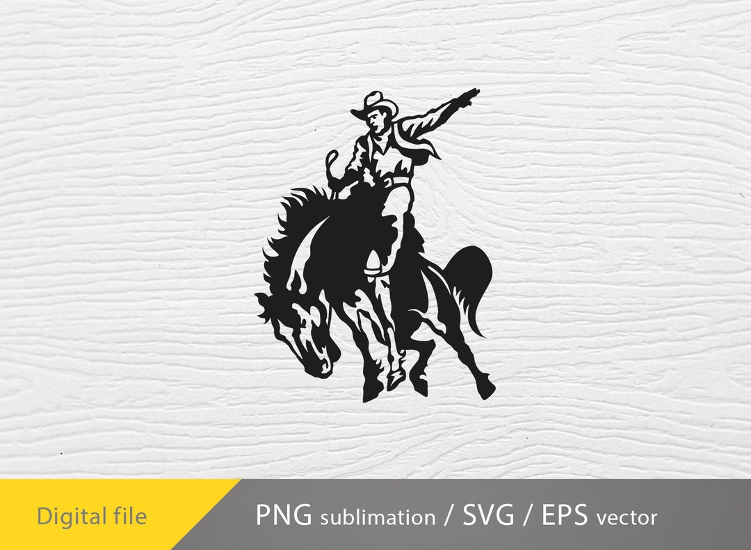Cowboy PNG, Rodeo Svg, Rodeo PNG, Rodeo Horse Svg, Cricut File - Etsy