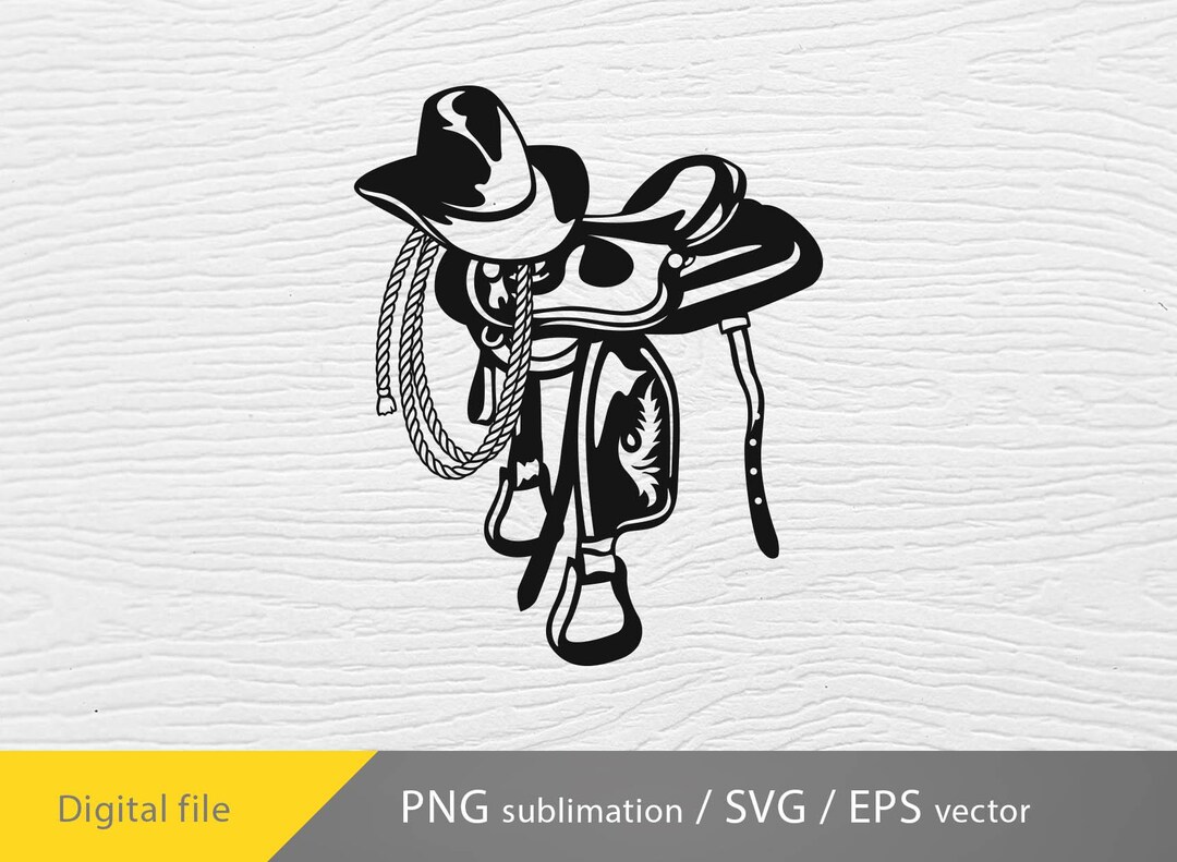 Cowboy Saddle Svg, Cowboy Horse Svg, Cowboy Png Sublimation, Cricut ...