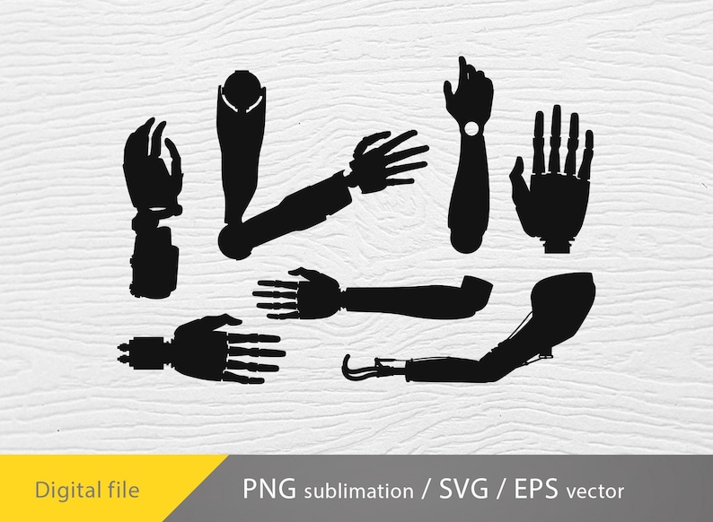 Prosthetic Hand Svg, Artificial Leg SVG, Bionic Prothetisch, Artificial ...