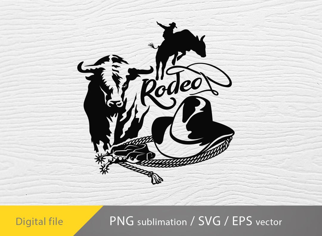 Bull Rider Svg, Rodeo Svg, Cowboy Svg, Western Svg, Country Farm, Bull ...
