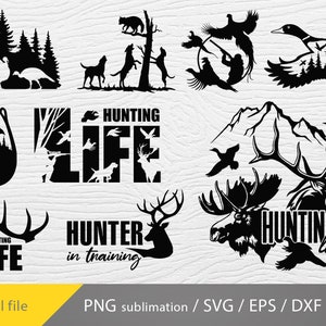 Hunting Bundle SVG Vector, Deer Hunting Svg, Hunting Life PNG, Hunt SVG ...