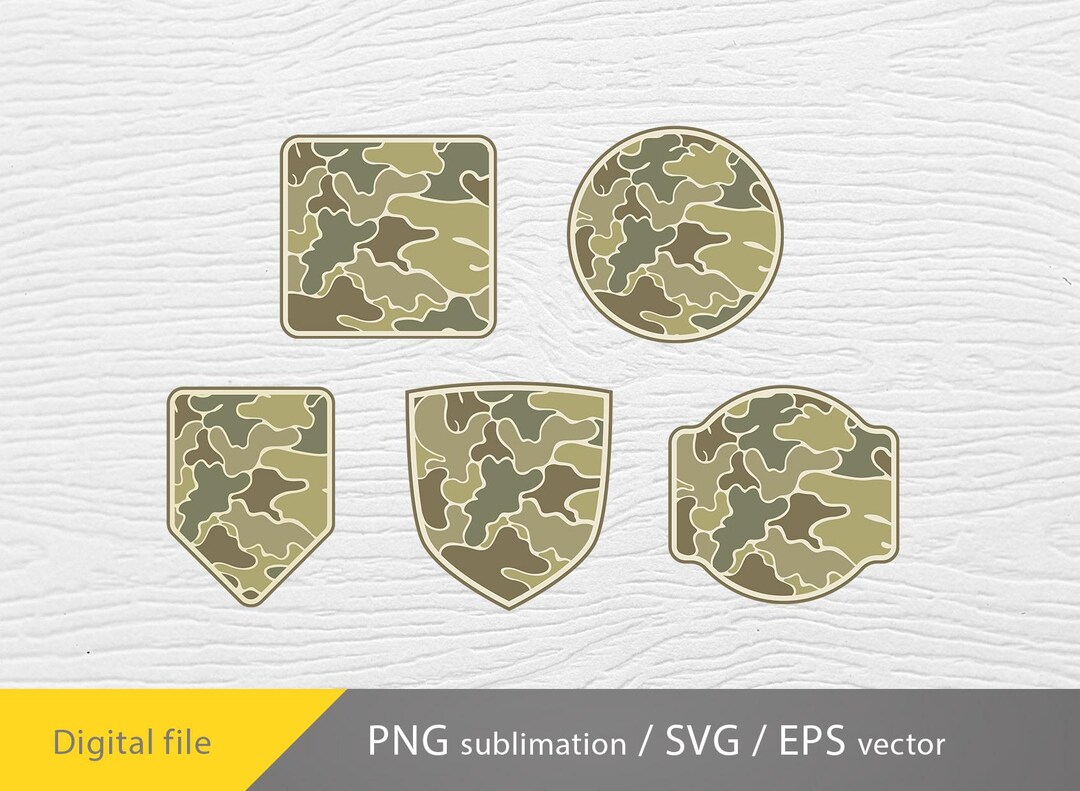 Camo Patches Svg PNG, Camo Sublimation PNG, Hunting Sublimation PNG, Patch Sublimation Png, Camo ...