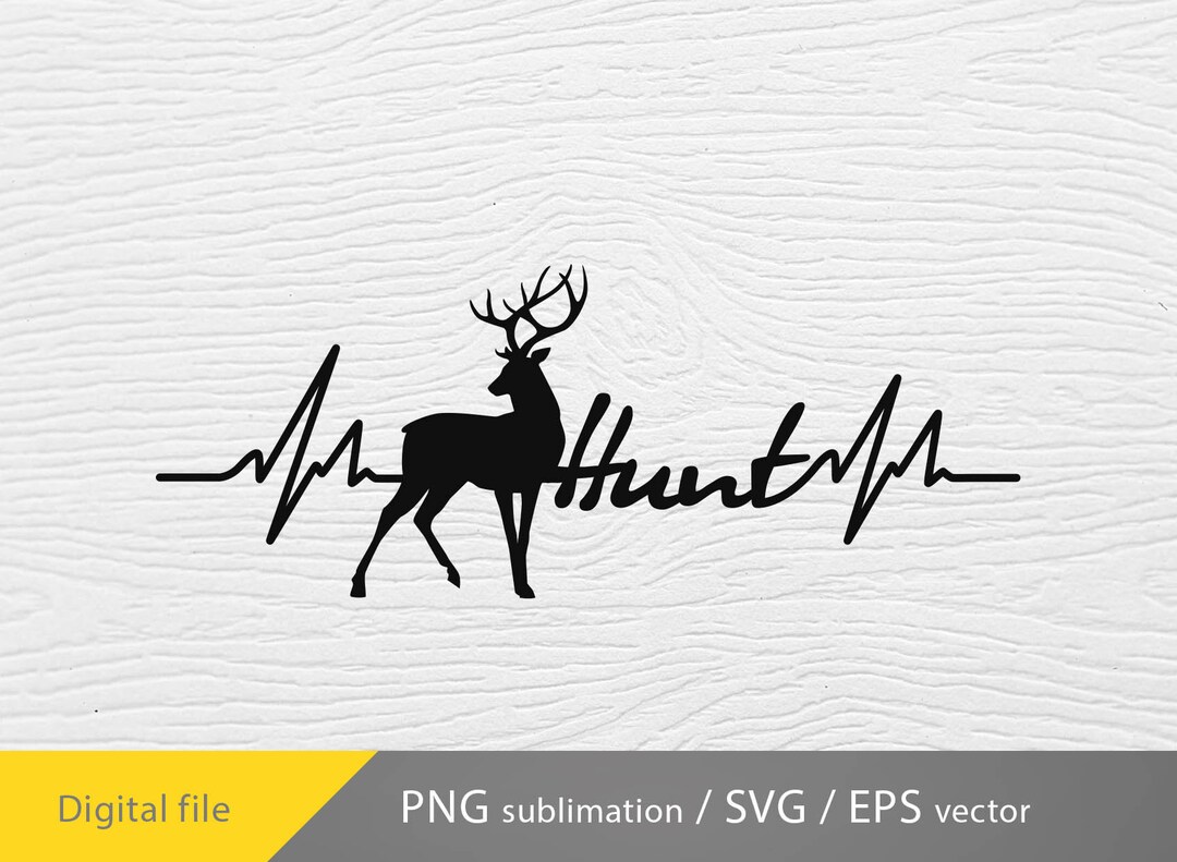 Buck Hunting Heartbeat Svg, Hunting Life, Deer Hunting Svg, Hunt Svg - Etsy