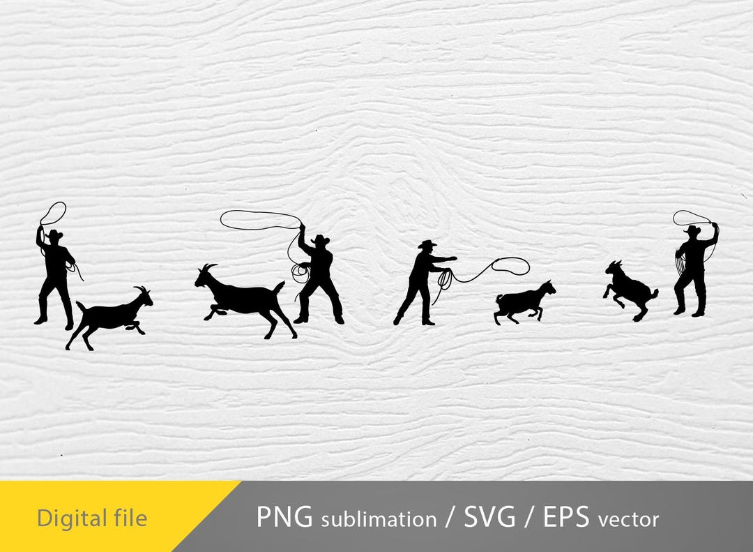 Roping Cowboy Svg, Roping Goats Svg, Cowboy Life Svg, Cricut File ...