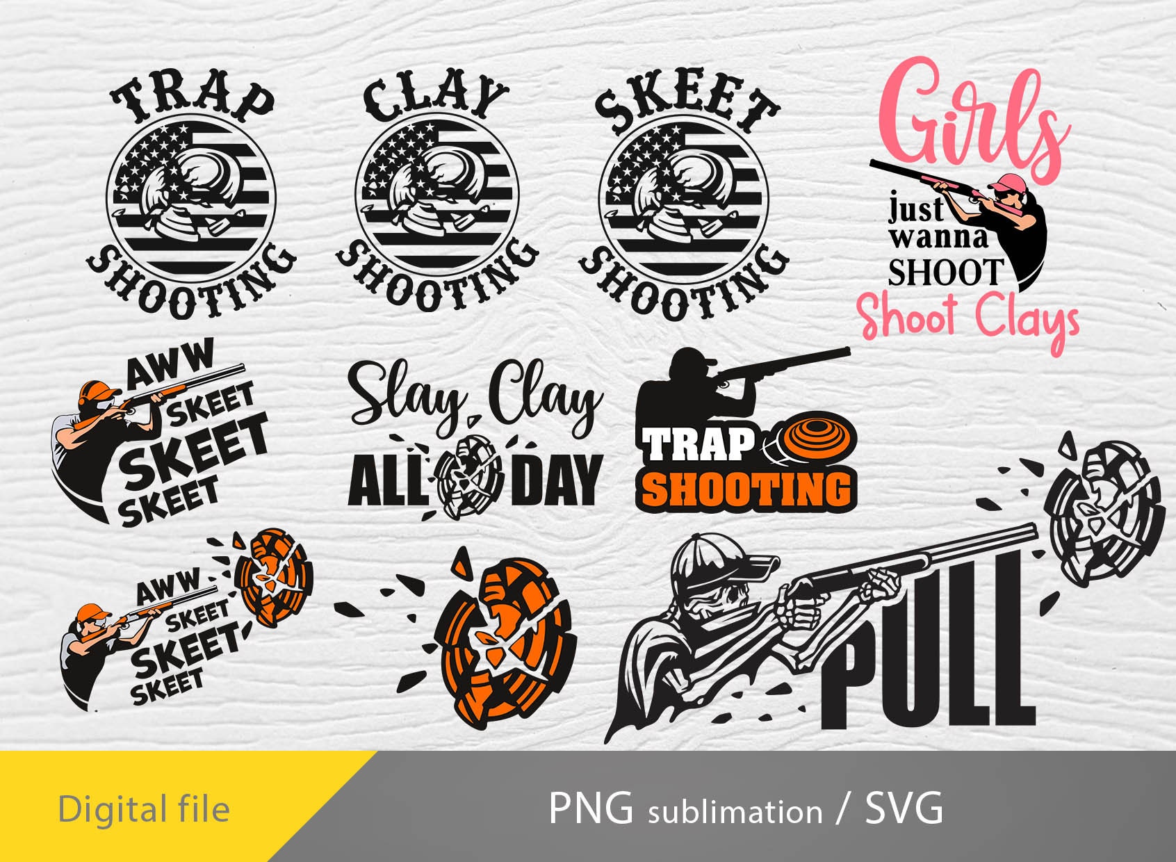 Trapshooting Bundle Svg, Clay Target Svg, Trapshooting Svg, Skeet ...